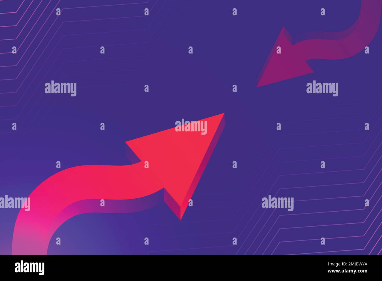 Abstract arrow background, purple gradient technology start up vector ...
