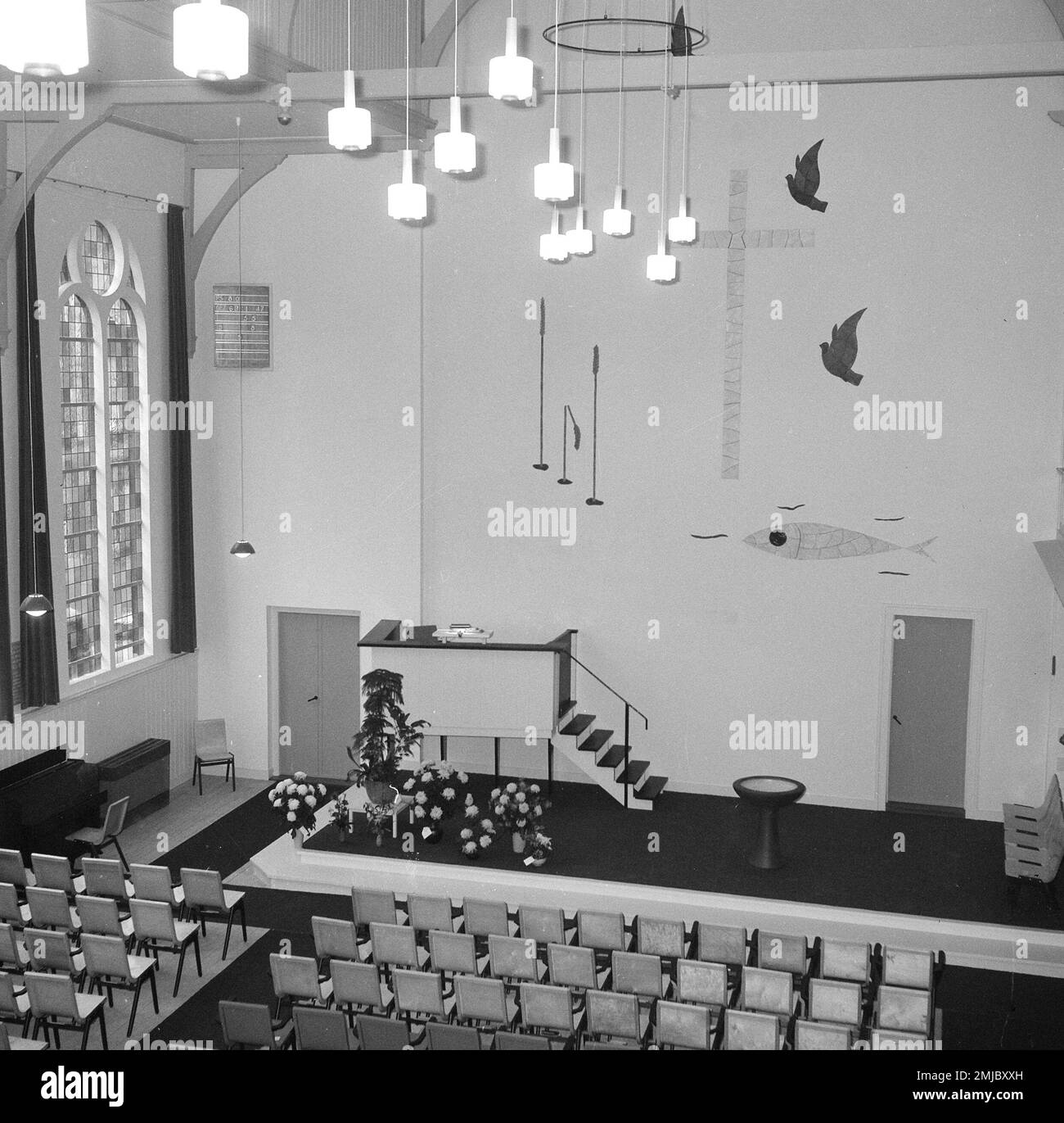Netherlands History: Schinkelkerk or Schinkel Church interior; Date ...