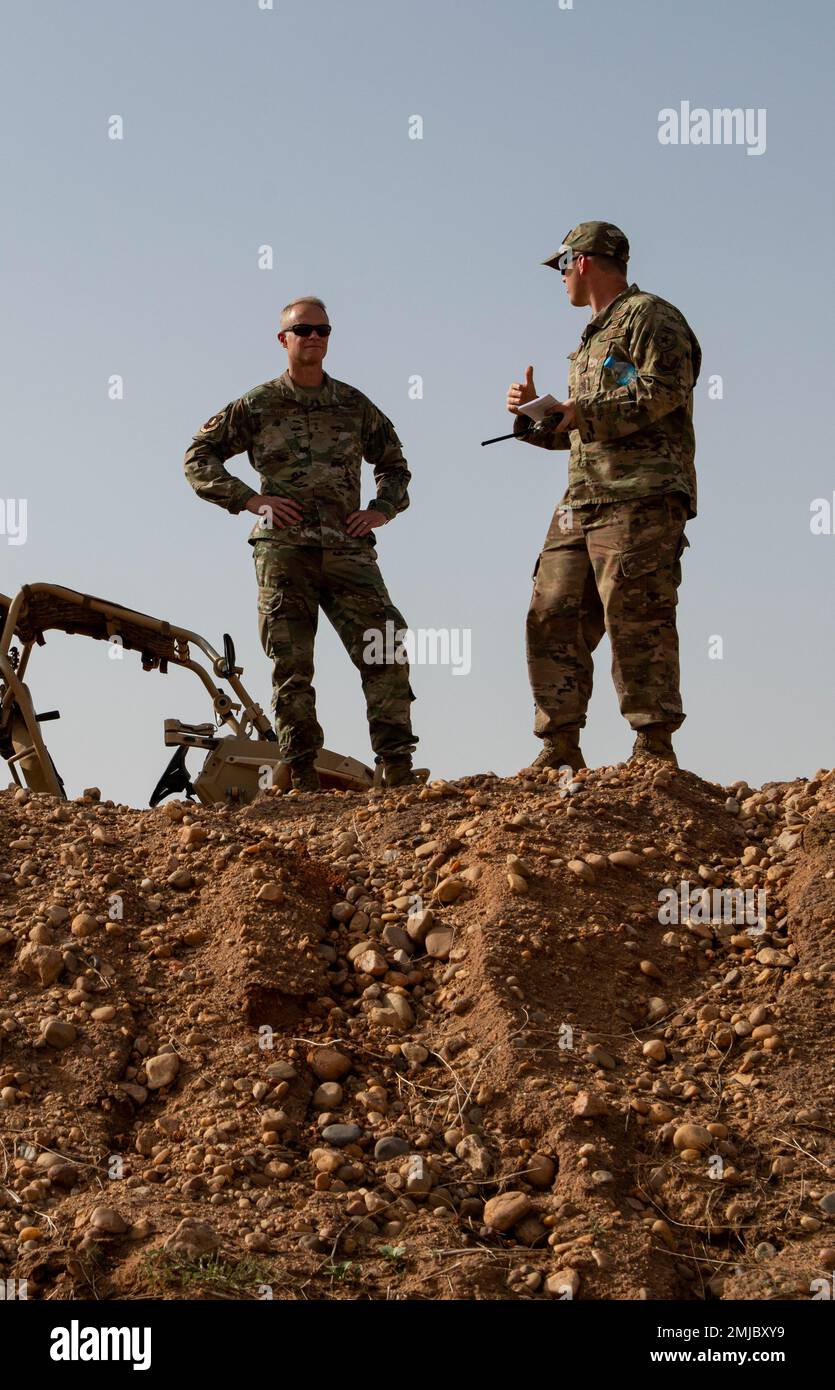 U.S. Air Force Col. Kevin Lee, 409th Air Expeditionary Group commander ...