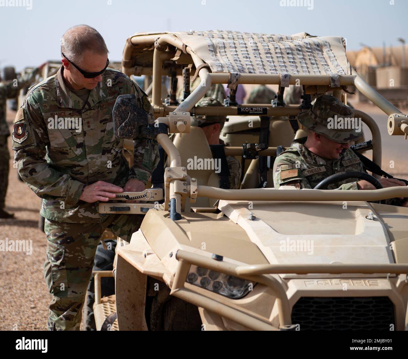 U.S. Air Force Maj. Gen. Derek France, Third Air Force commander, gets ...