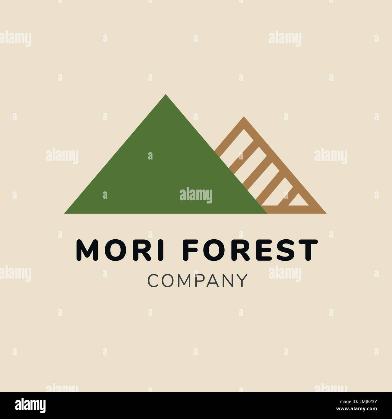 Sustainability business logo template, branding design vector, mori ...
