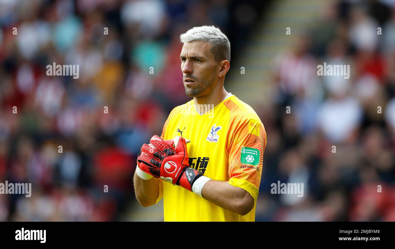 Crystal Palace's goalkeeper Vicente Guaita concentrates during the ...