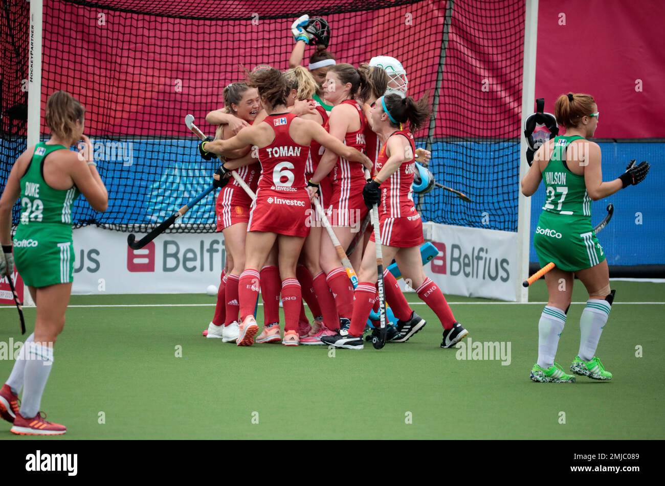 England teammates celebrate after England's Suzy Petty scored the ...