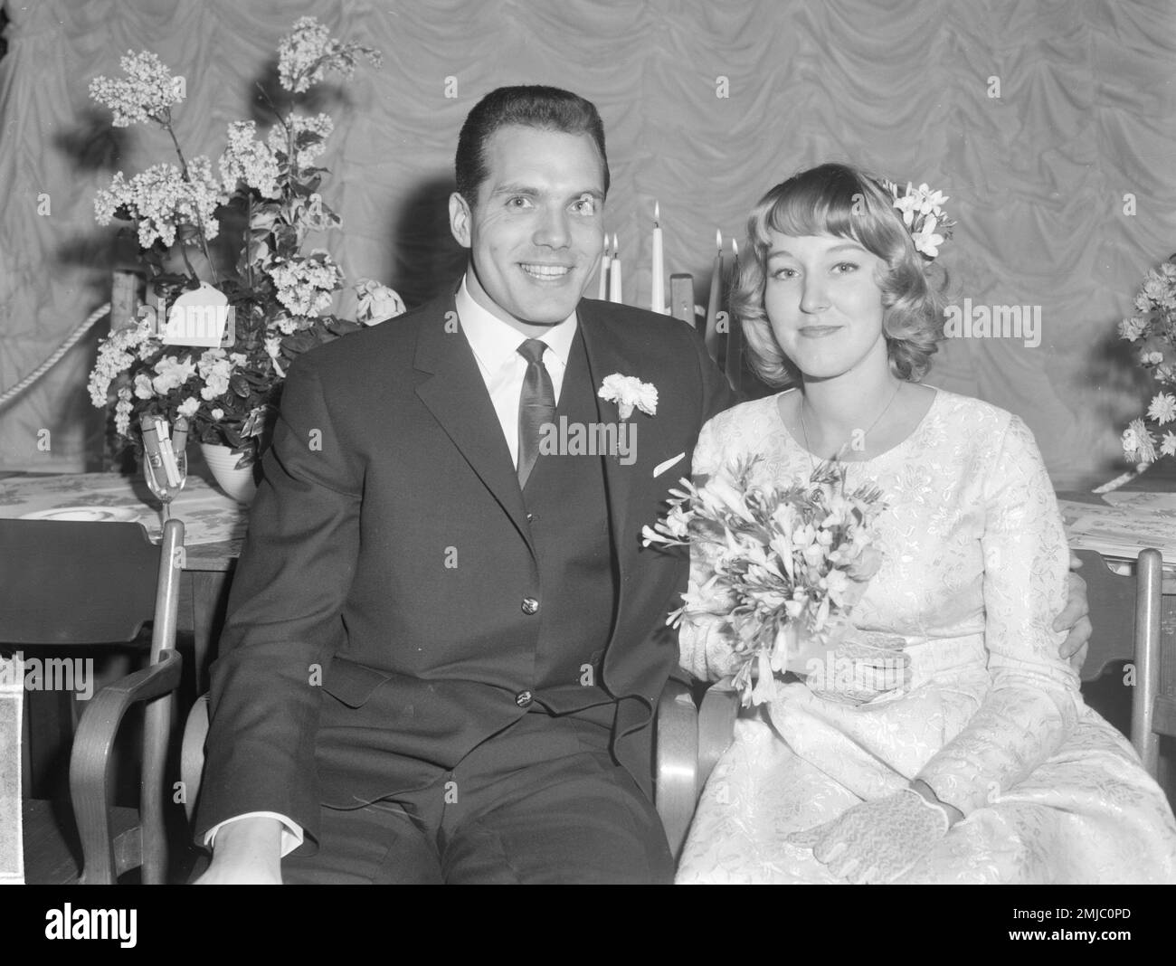 Netherlands History: Marriage Eef Kamerbeek with Miss Karin van der ...