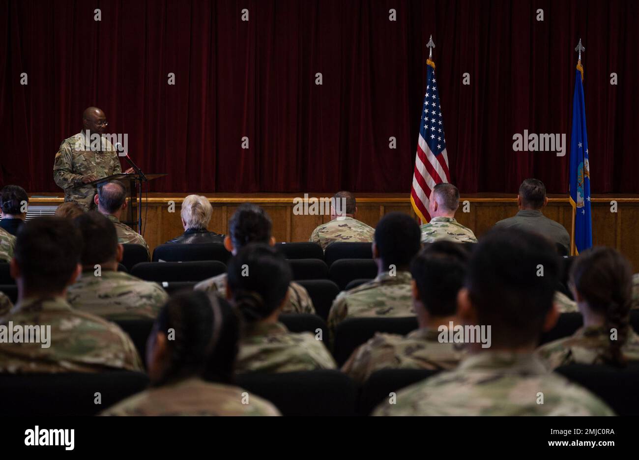 U.S. Air Force Col. Christopher Hall, deputy joint base commander and ...