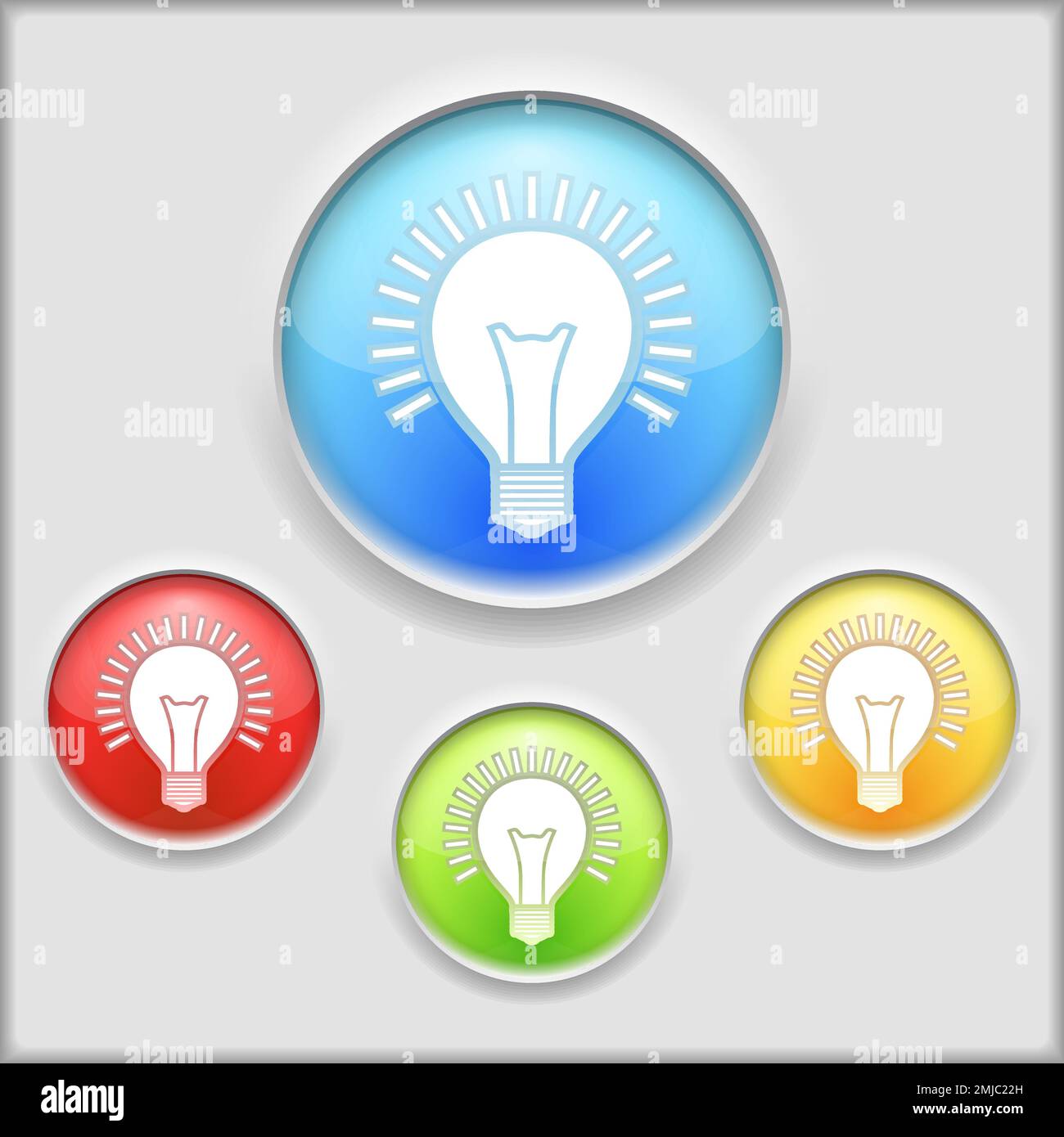 Abstract icon of a bulb, vector eps10 illustration Stock Vector Image ...