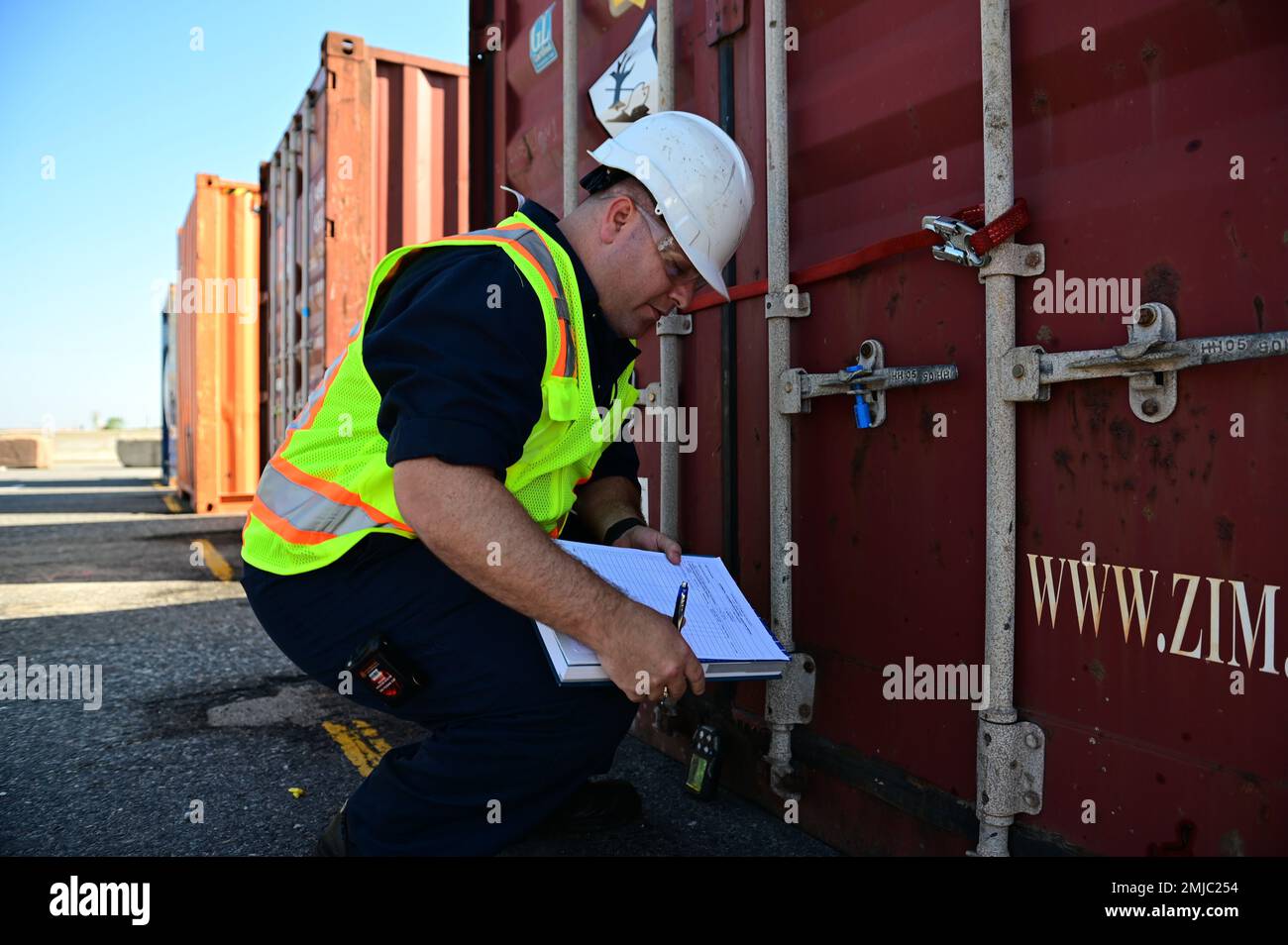 A marine science technician, part of Sector Virginia Prevention ...