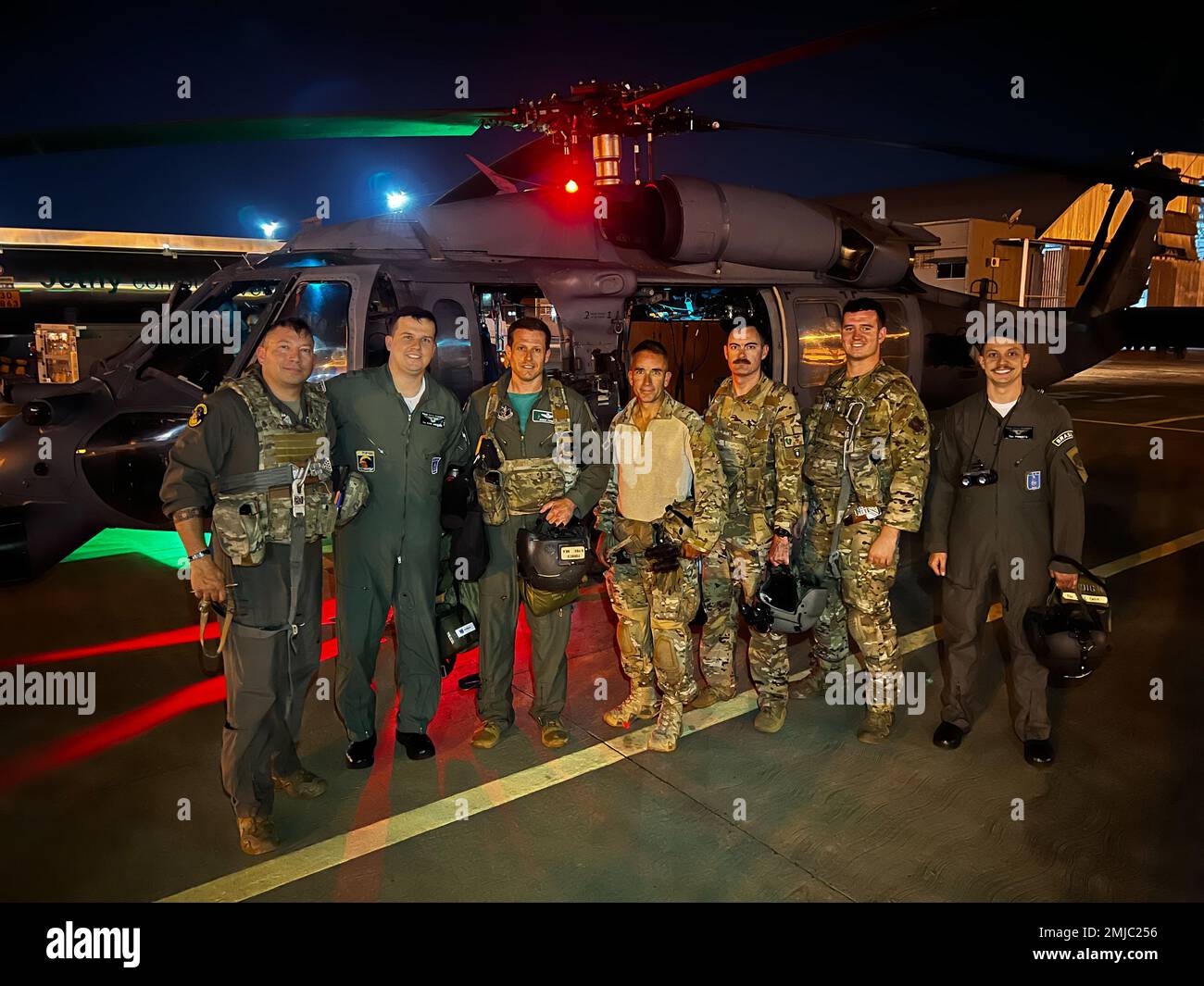 U.S. Air Force Col. Shawn Fitzgerald,center, commander of the New York ...