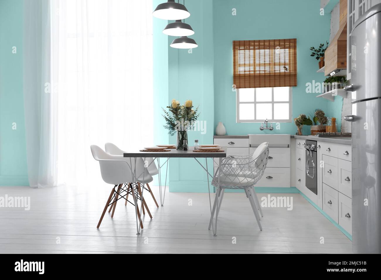 Stylish kitchen interior design inspired by color of the year 2020 ...