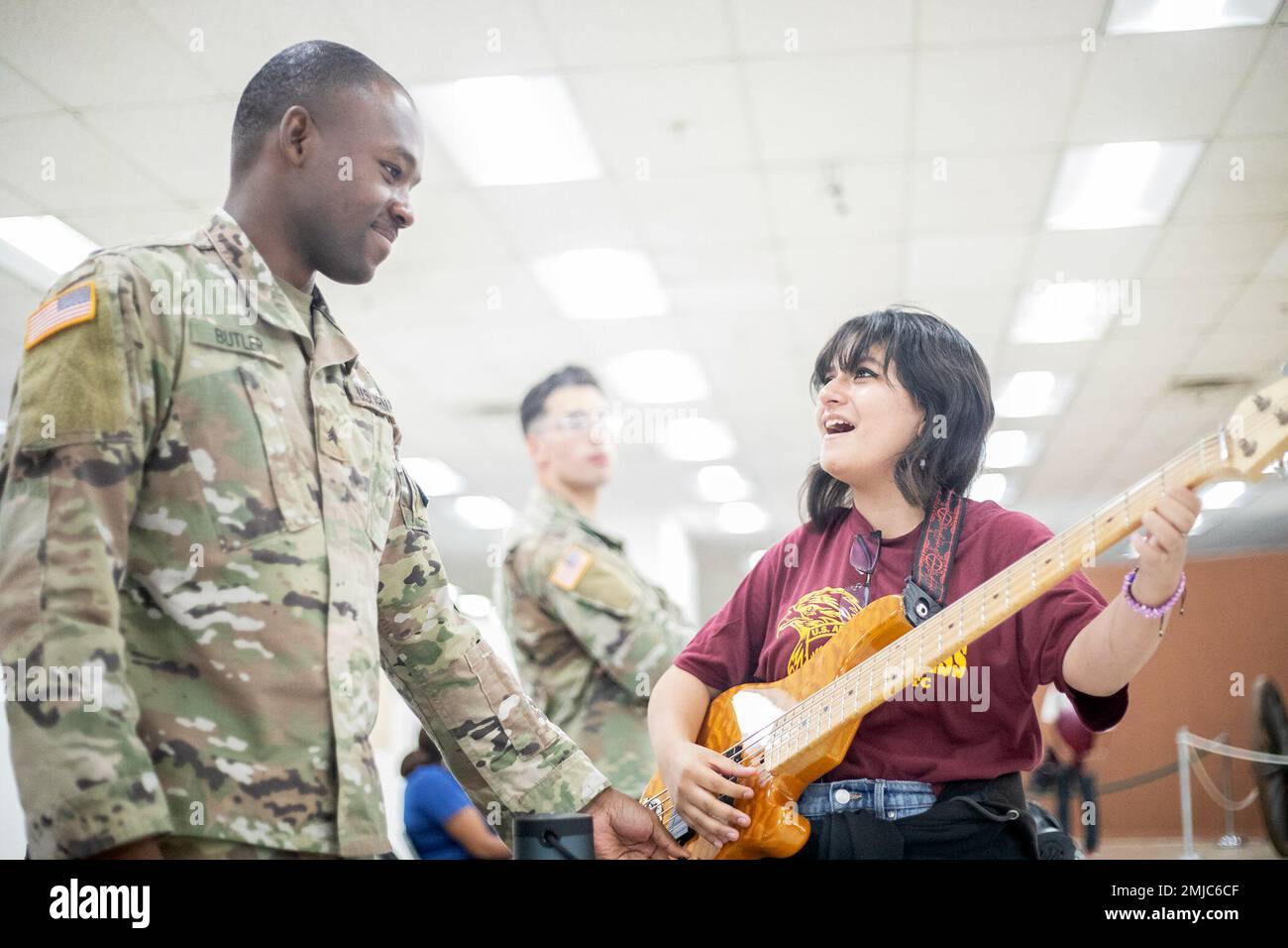 Sgt. Aloysious Butler, a Soldier with the 1st Armored Division Band ...