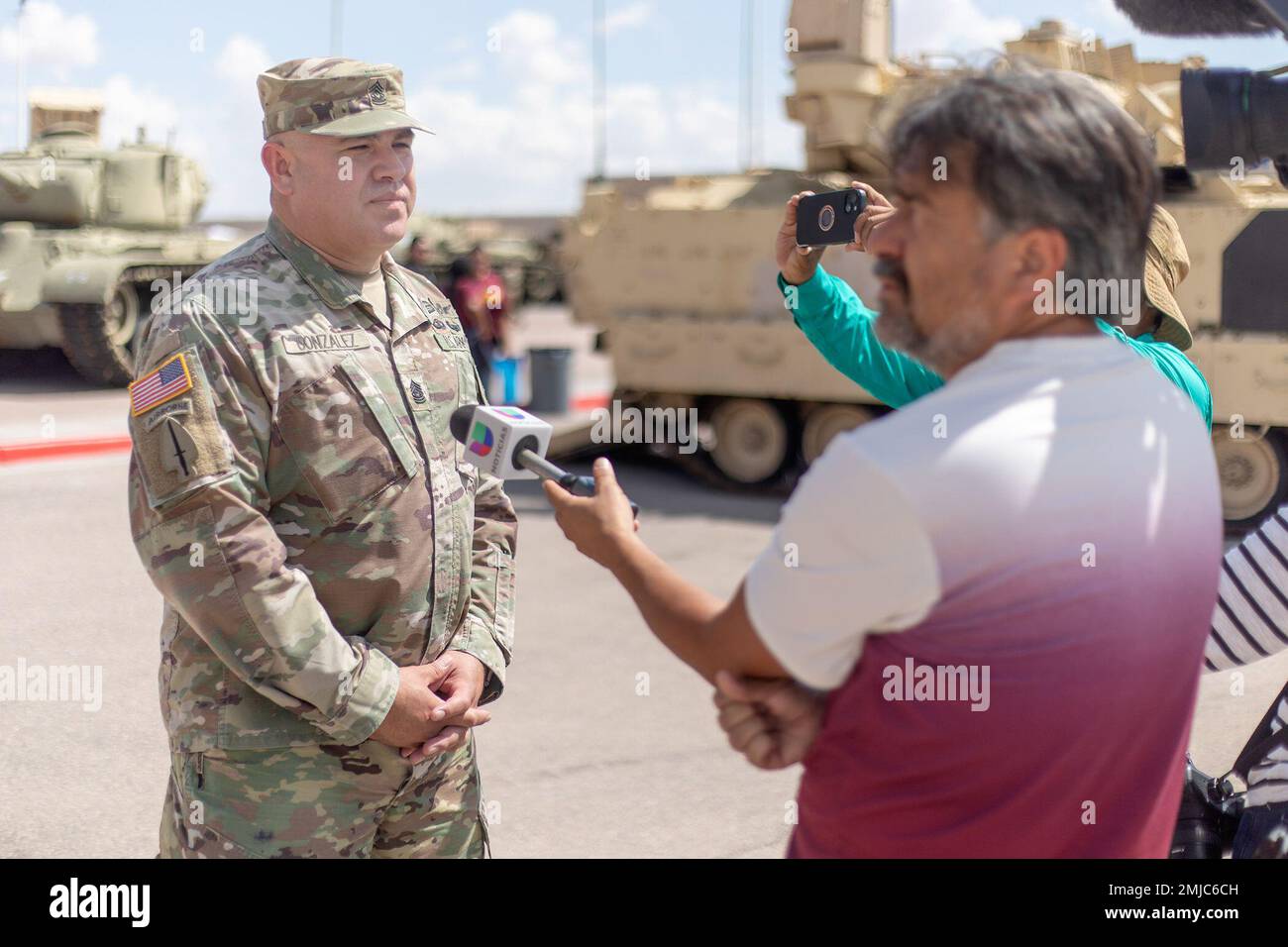 Command Sgt. Maj. Gerardo Gonzales, the Fort Bliss garrison command ...