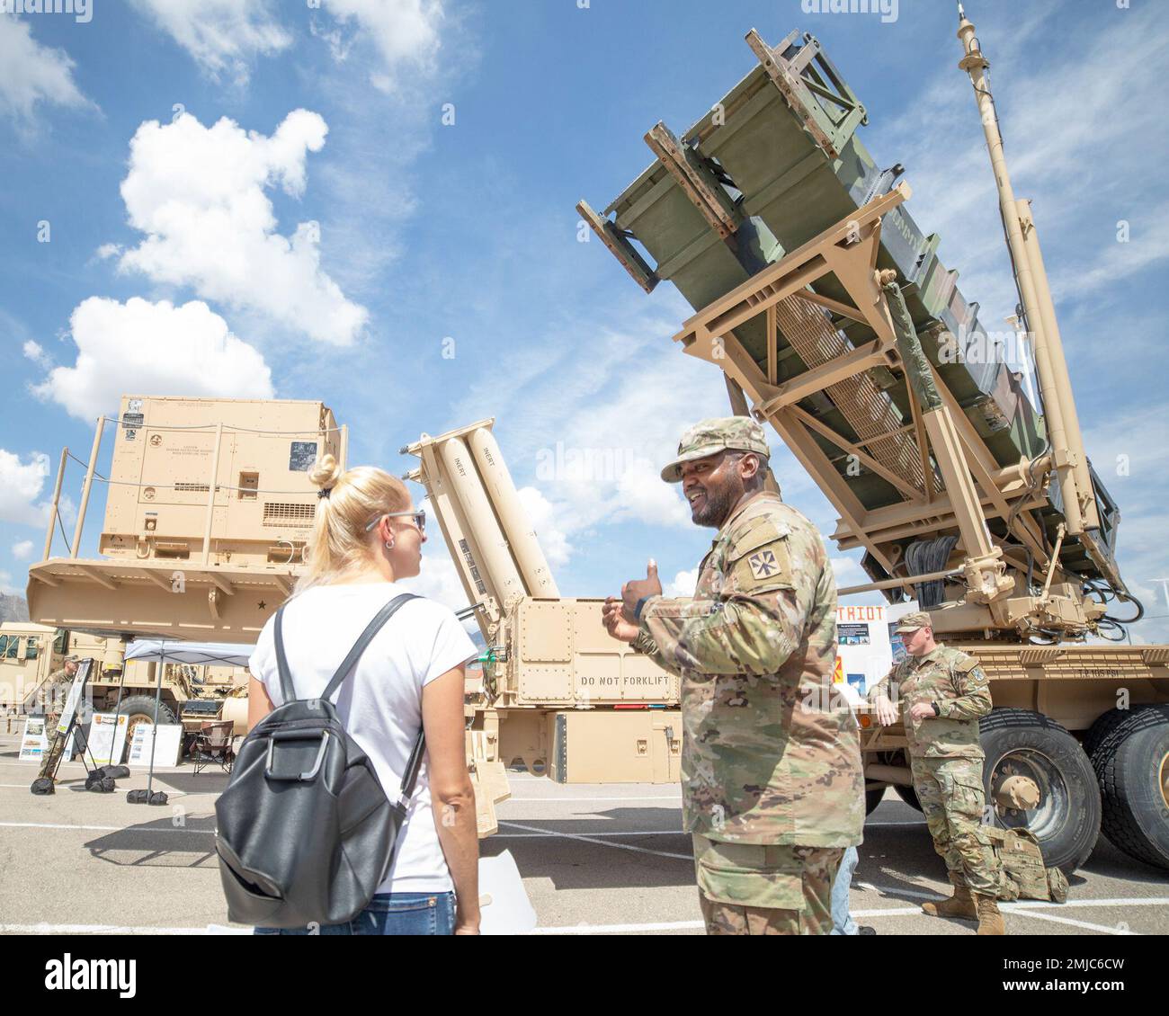 Sgt. Demario Miller, an 11th Air Defense Artillery Brigade PATRIOT ...