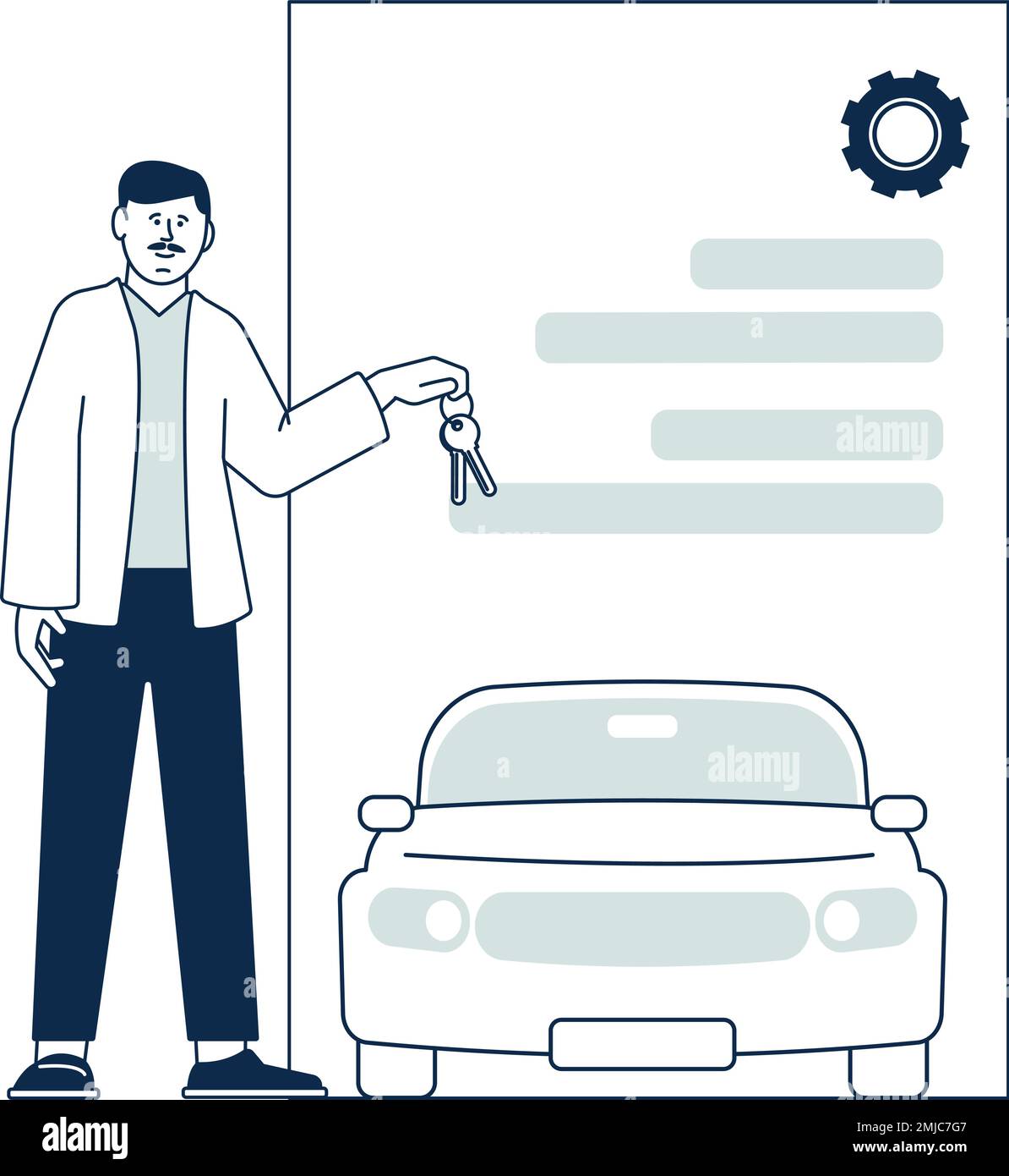 Car insurance. Driver risk protection contract icon Stock Vector Image ...