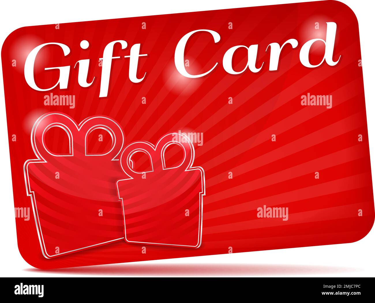 Red gift card, vector eps10 illustration Stock Vector Image & Art - Alamy