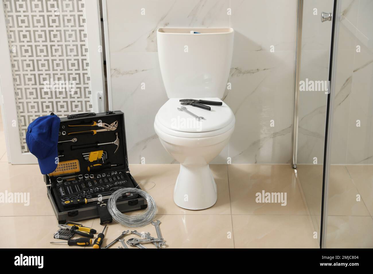Plumbers tools hi-res stock photography and images - Alamy