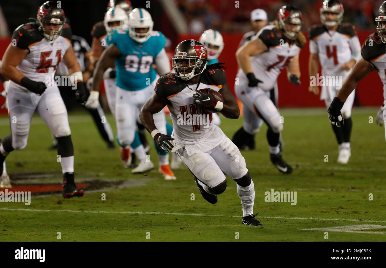 Tampa Bay Buccaneers running back Dare Ogunbowale (44) runs against the ...