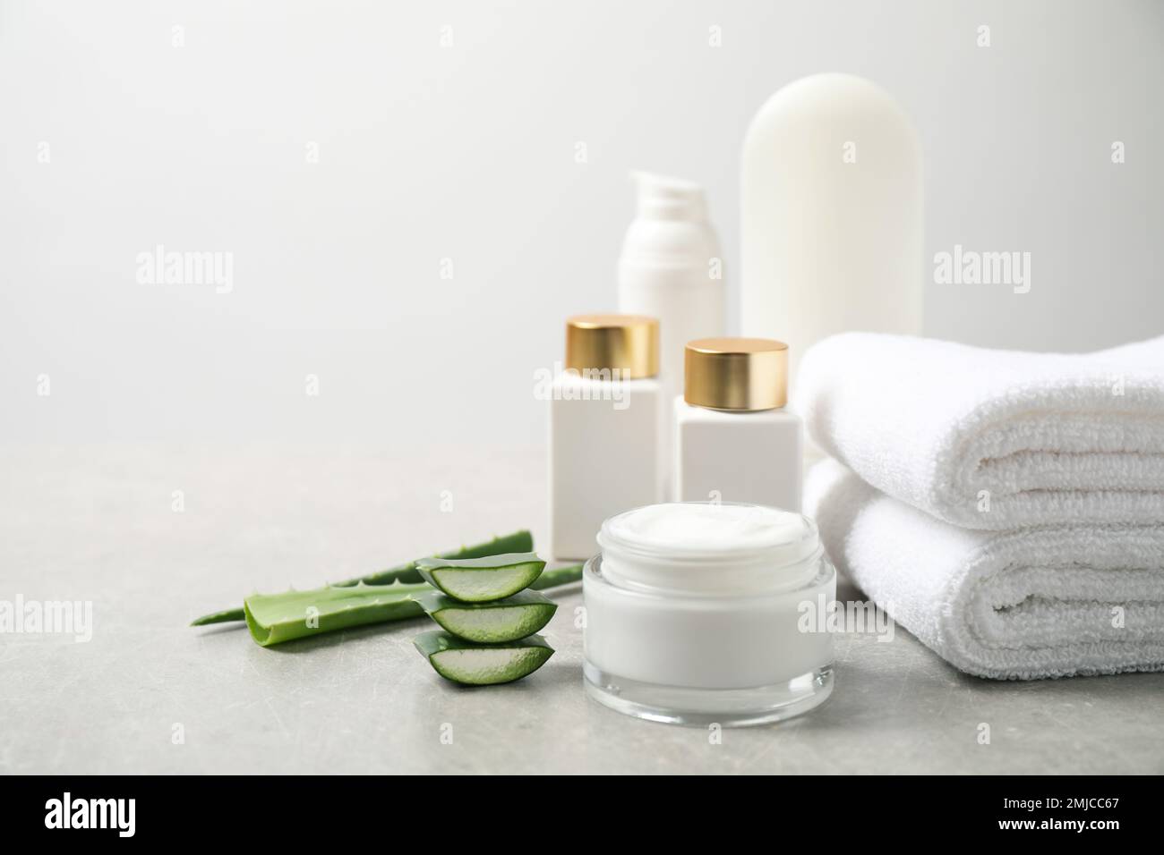 Different cosmetic products beautiful hi-res stock photography and ...