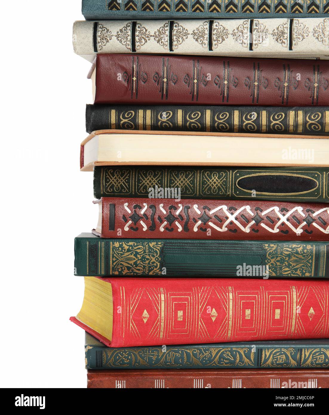 Collection of different books isolated on white Stock Photo - Alamy