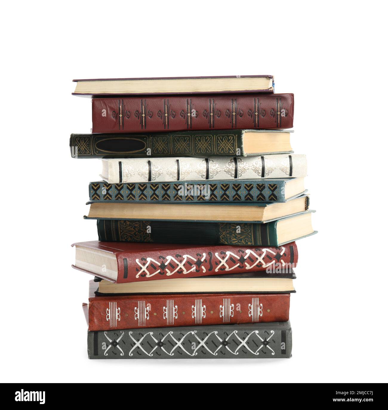 Collection of different books isolated on white Stock Photo - Alamy
