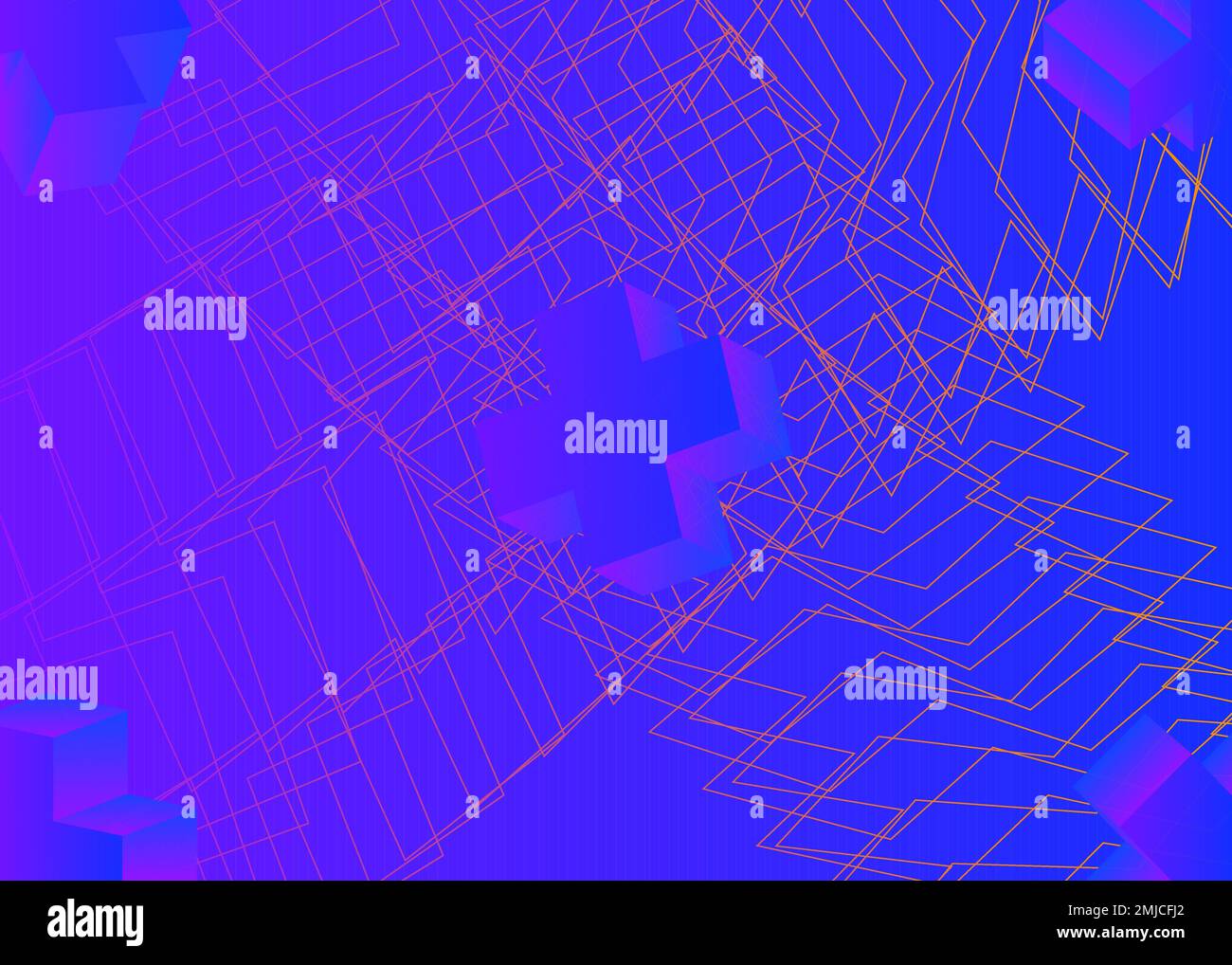 3D background wallpaper with gradient geometric cross shapes Stock ...