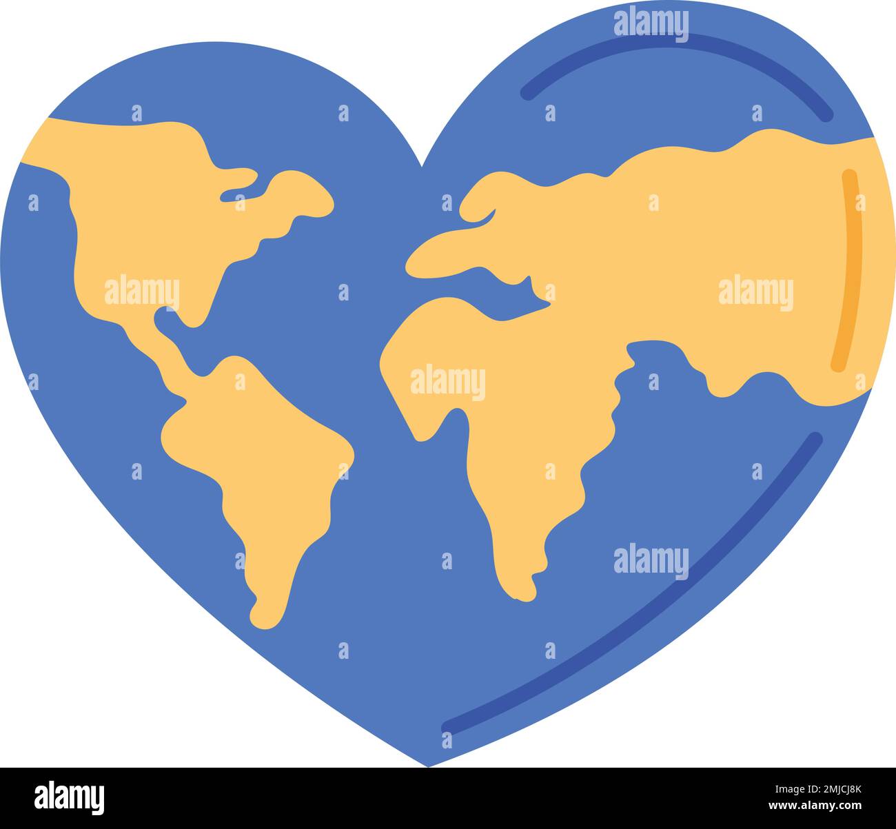 world planet earth heart icon Stock Vector Image & Art - Alamy