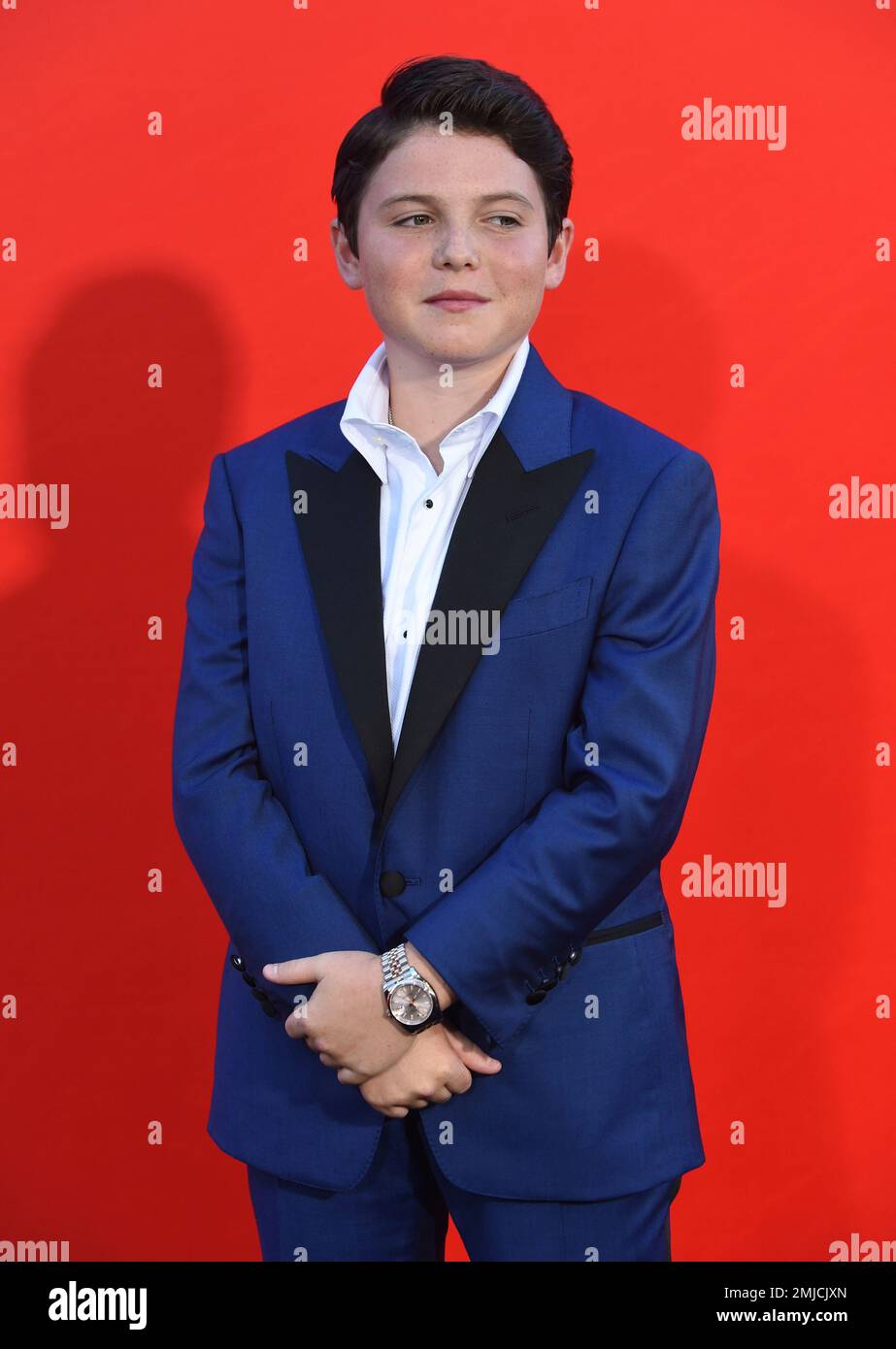 Brady Noon arrives at the premiere of "Good Boys" on Wednesday, Aug. 14 ...
