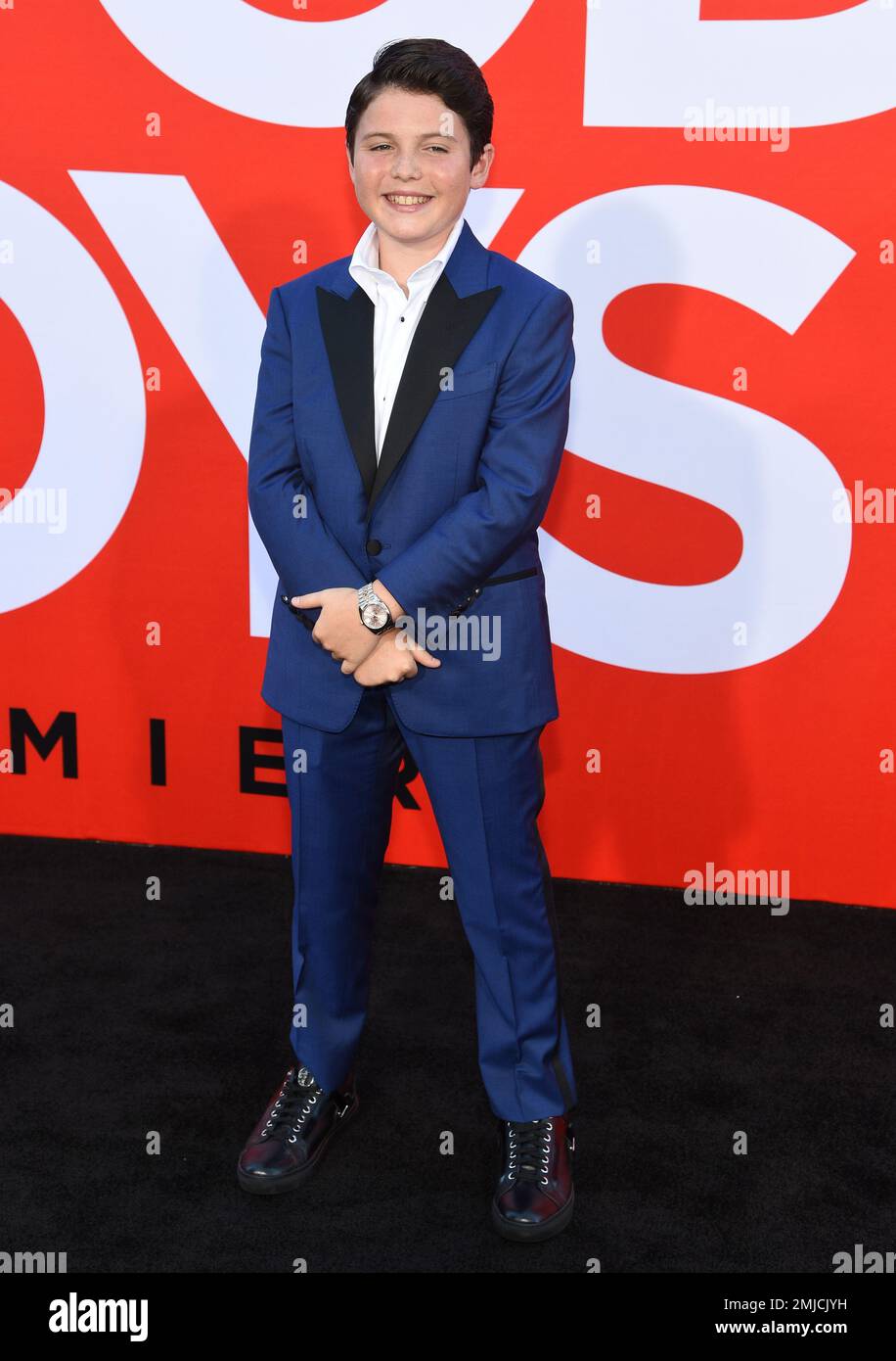 Brady Noon arrives at the premiere of "Good Boys" on Wednesday, Aug. 14 ...