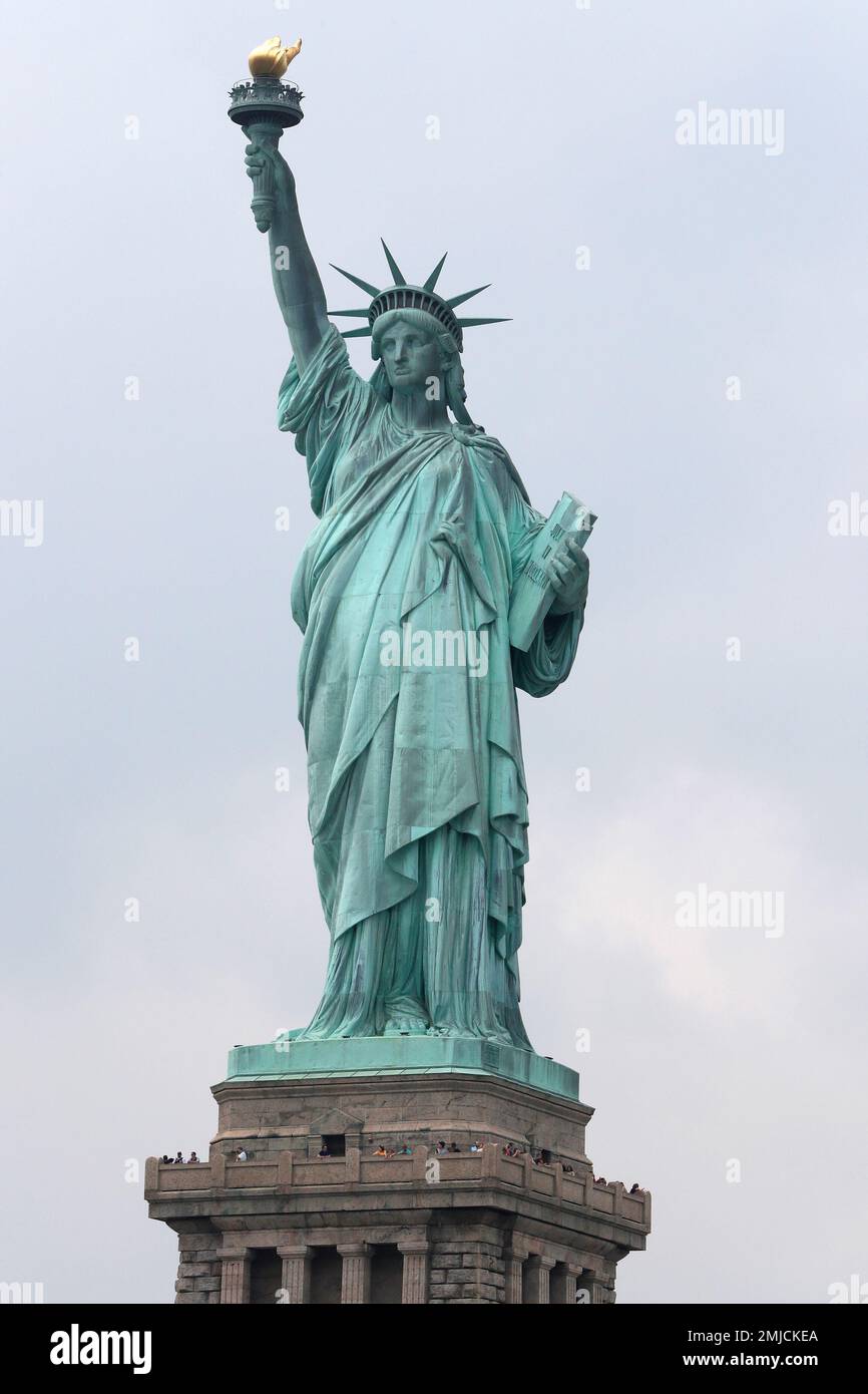 The Statue of Liberty is shown, Wednesday, Aug. 14, 2019, in New York ...