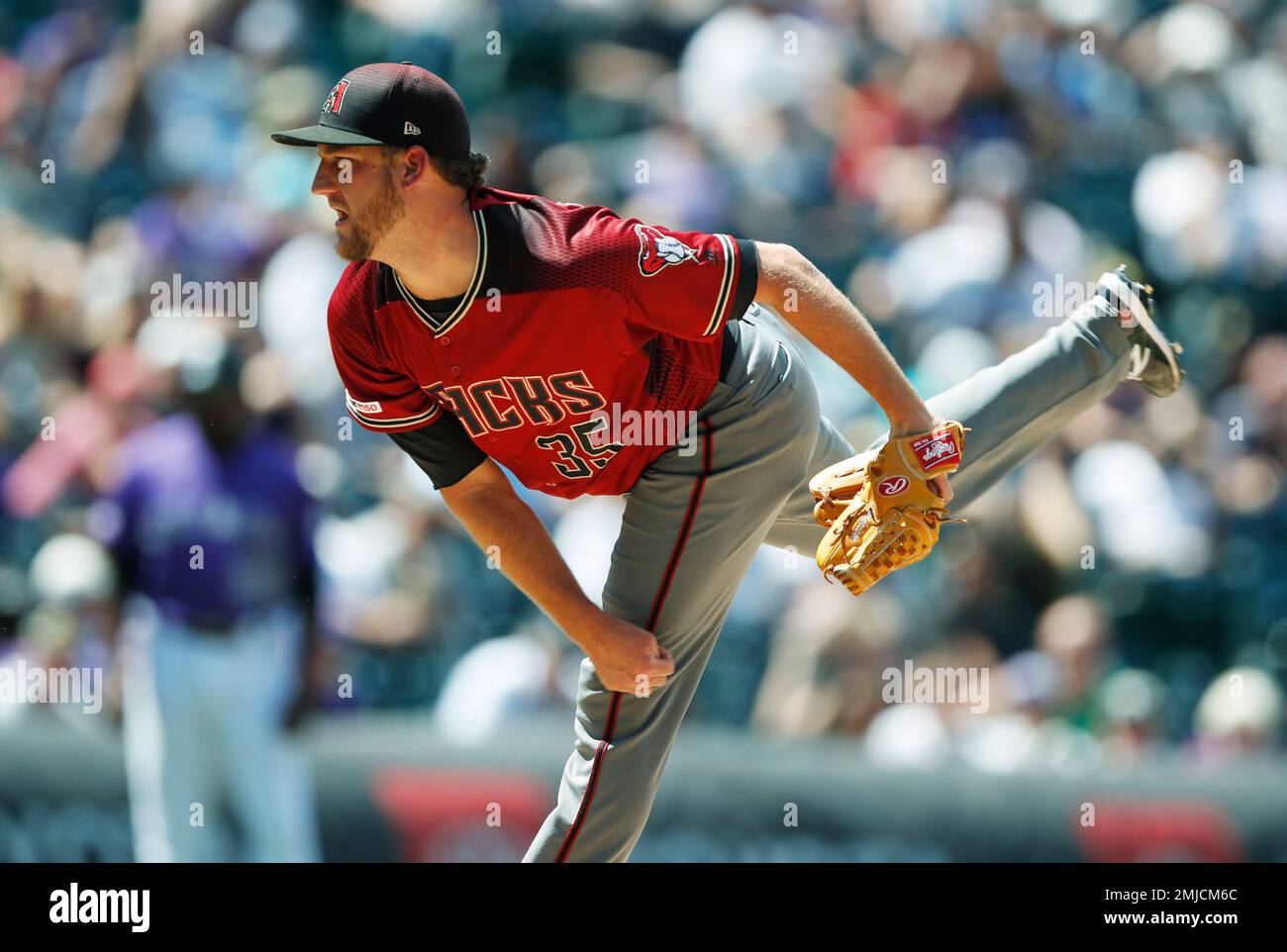 Arizona Diamondbacks relief pitcher Matt Andriese works against the ...