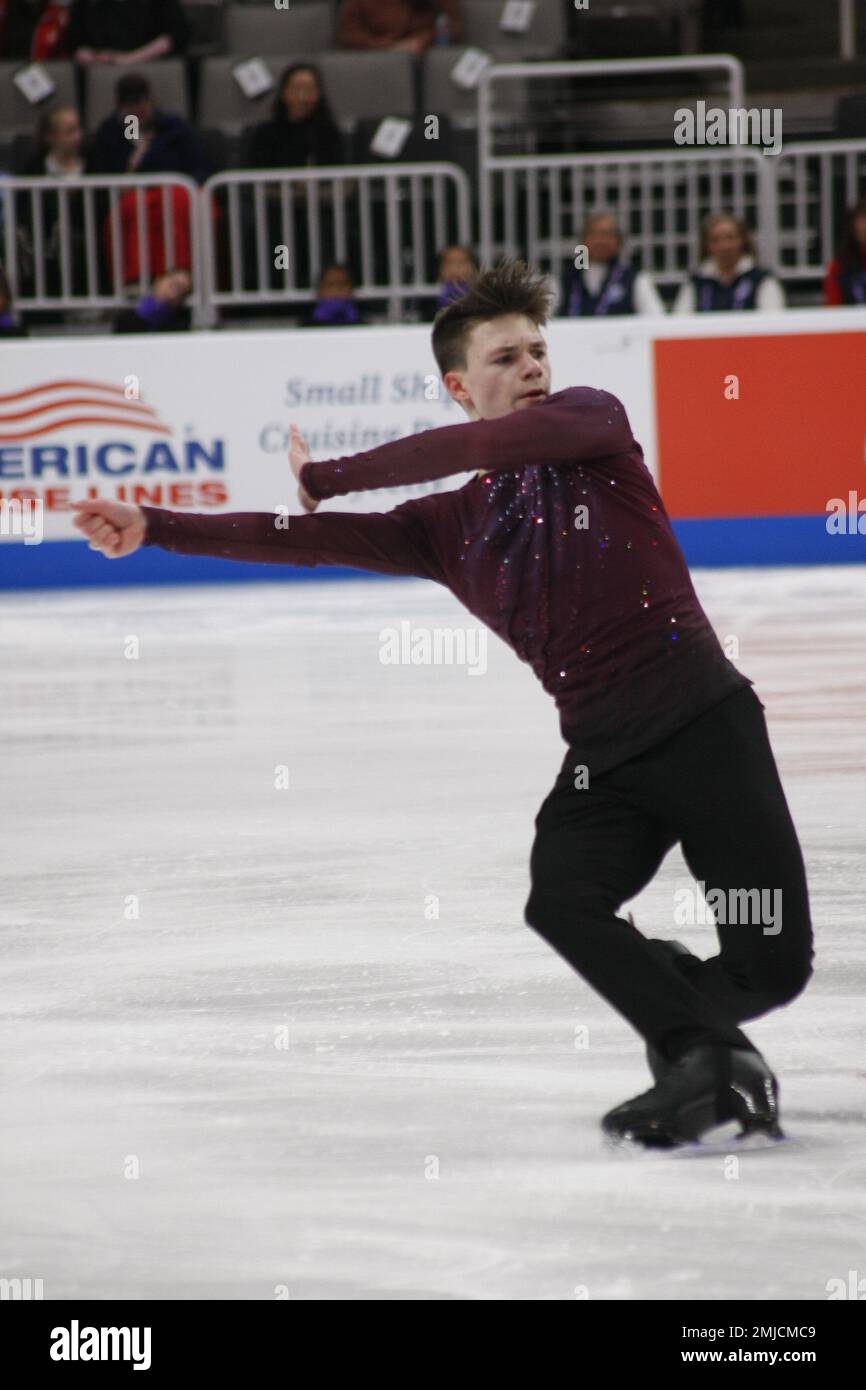 San Jose, CA, USA. 27th Jan, 2023. Maxim Naumov competing during the ...
