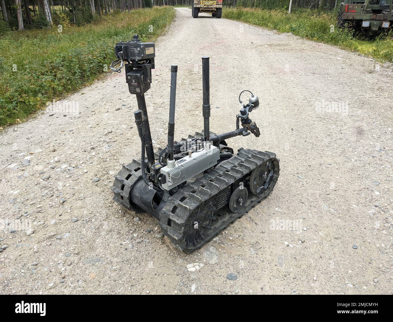 A TALON robot is used during a training exercise in the Combined Arms ...
