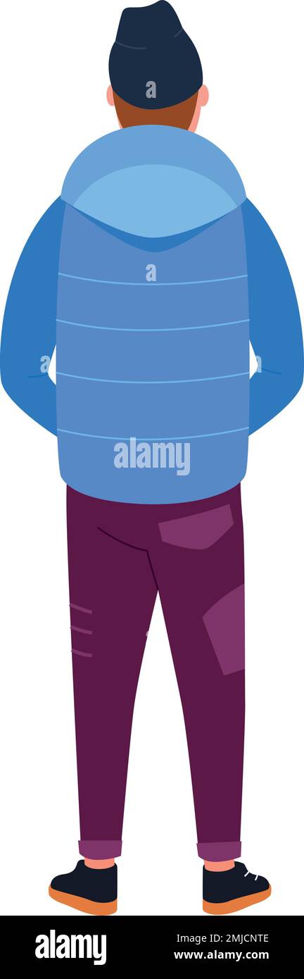 Couple in love rear view Stock Vector Images - Alamy