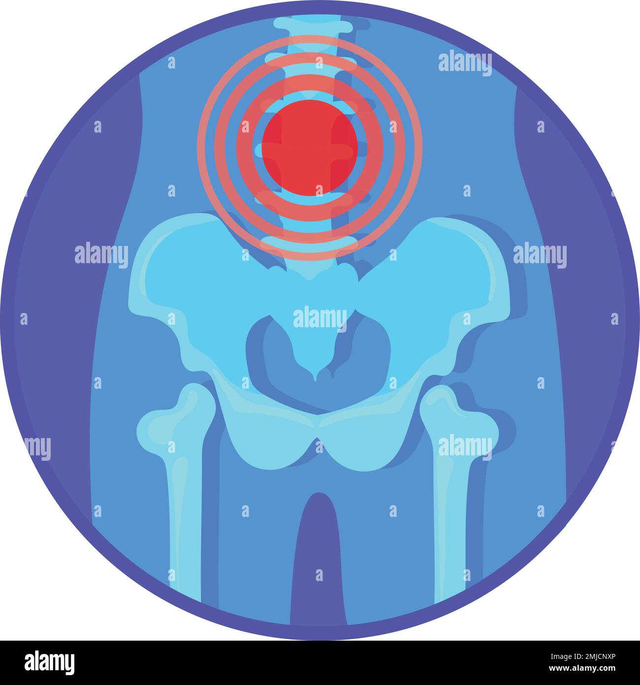 Back bone pain. Spine ache round icon isolated on white background Stock Vector Image & Art - Alamy