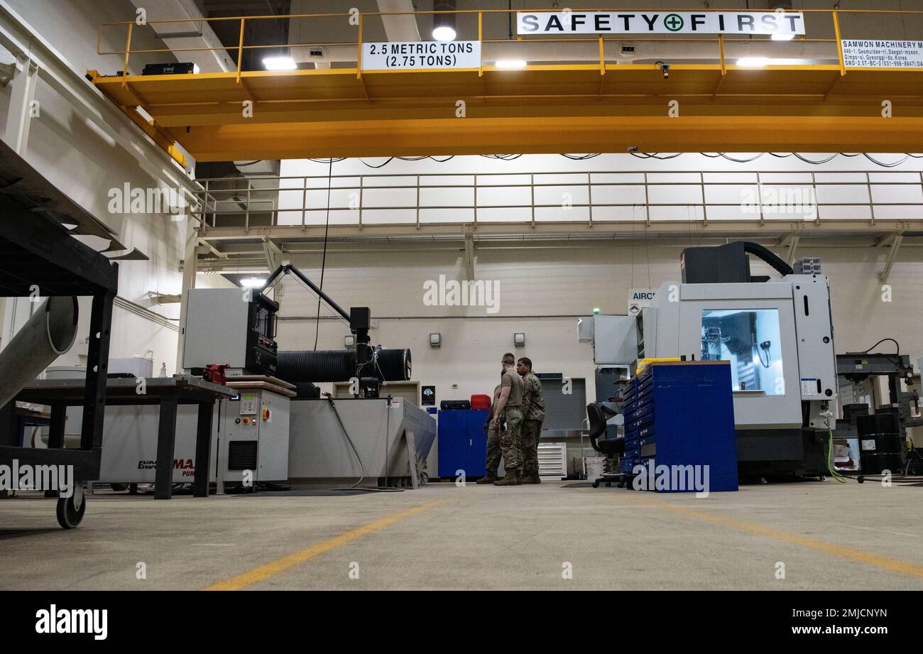 Airmen with the 8th Maintenance Squadron aircraft metals technology ...