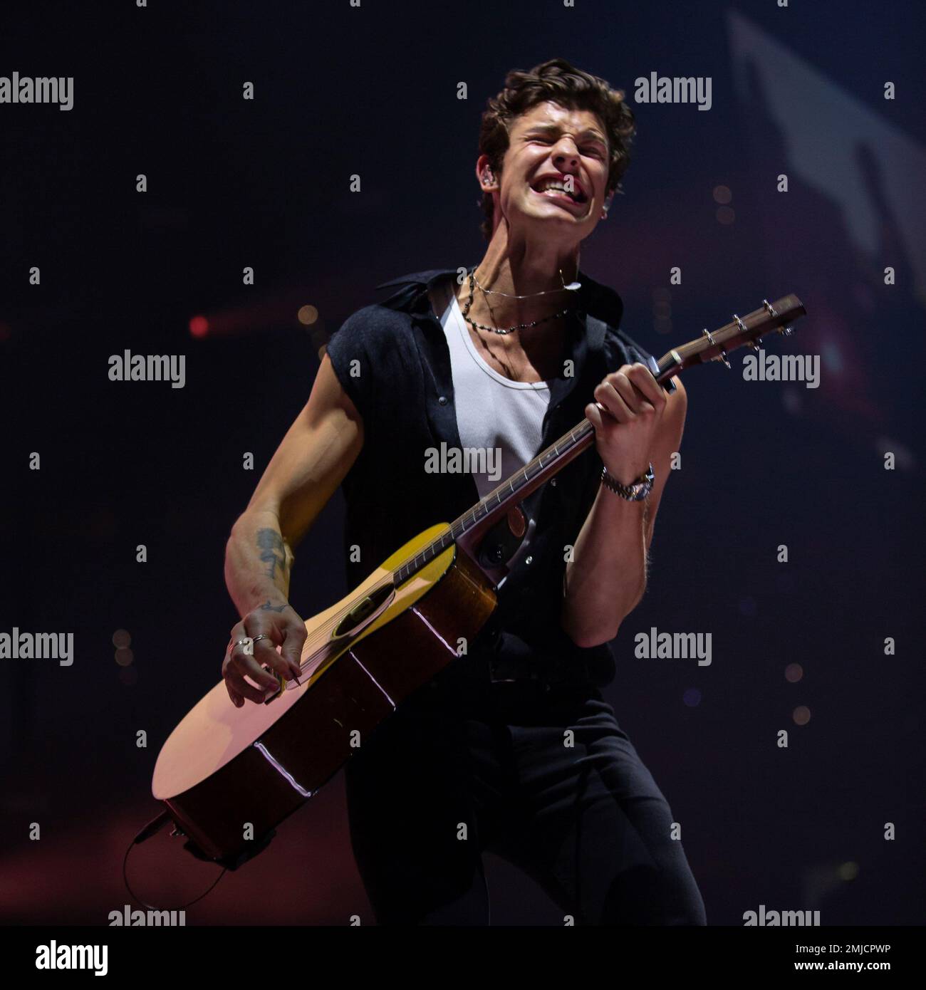 Singer/songwriter Shawn Mendes performs on stage at the Capitol One ...