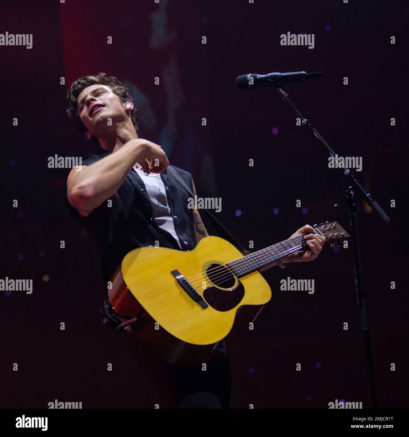 Singer/songwriter Shawn Mendes performs on stage at the Capitol One ...