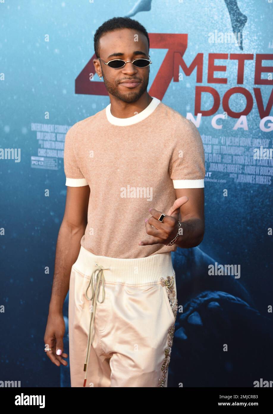 Khylin Rhambo arrives at the Los Angeles premiere of "47 Meters Down ...