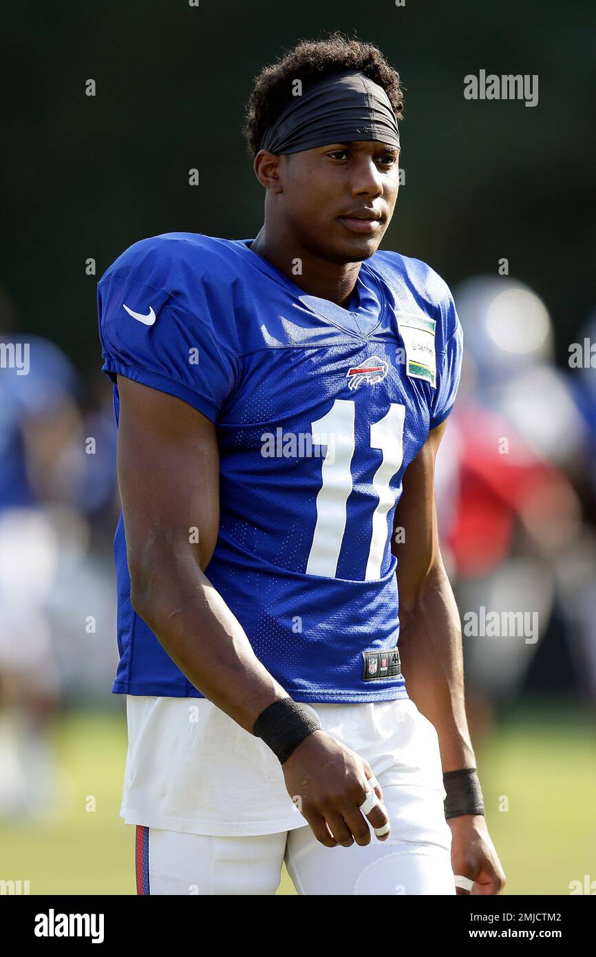 Buffalo Bills' Zay Jones (11) takes the field during an NFL football ...