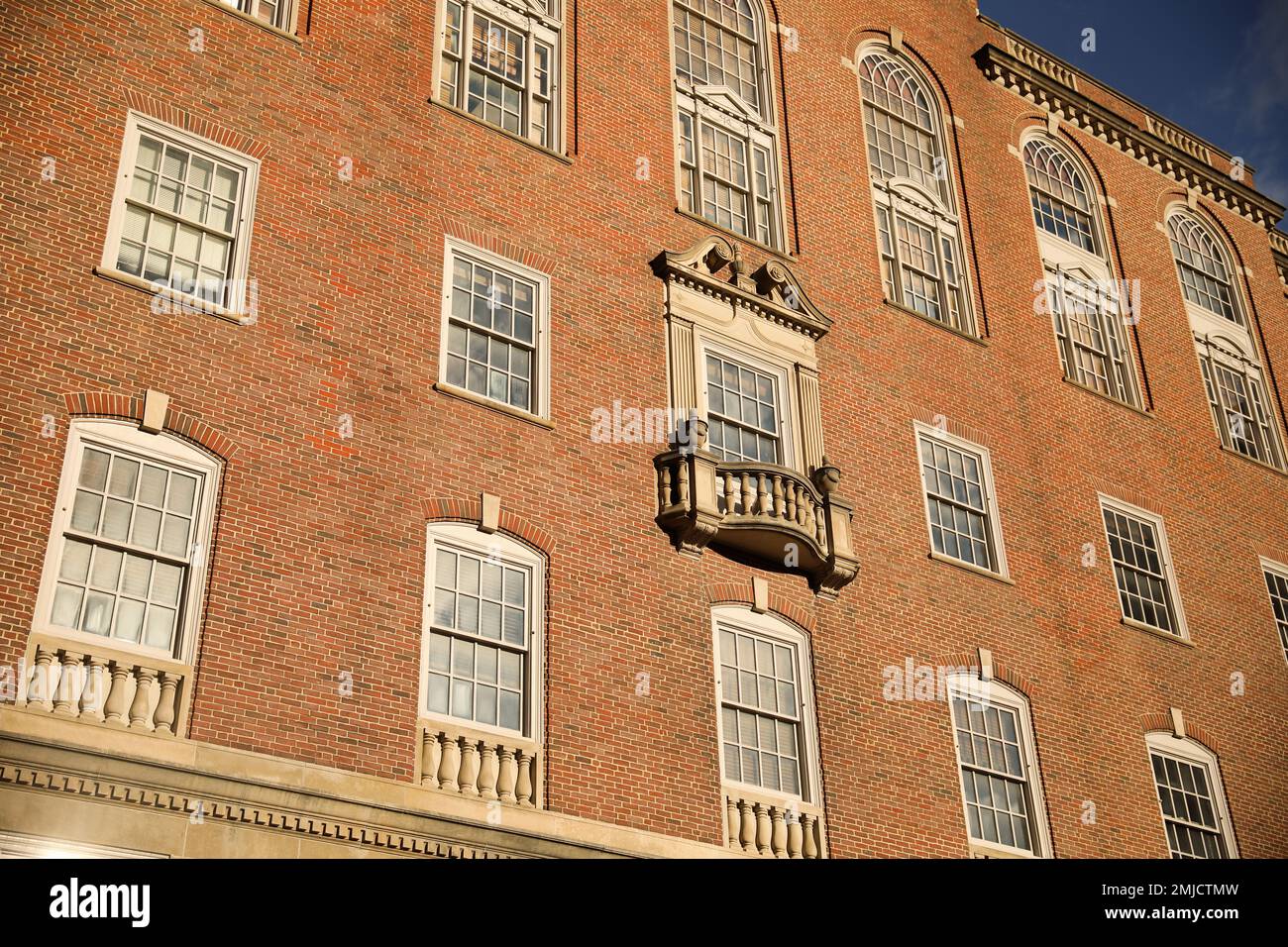 Rhode Island Buildings River Water columns old building Stock Photo - Alamy