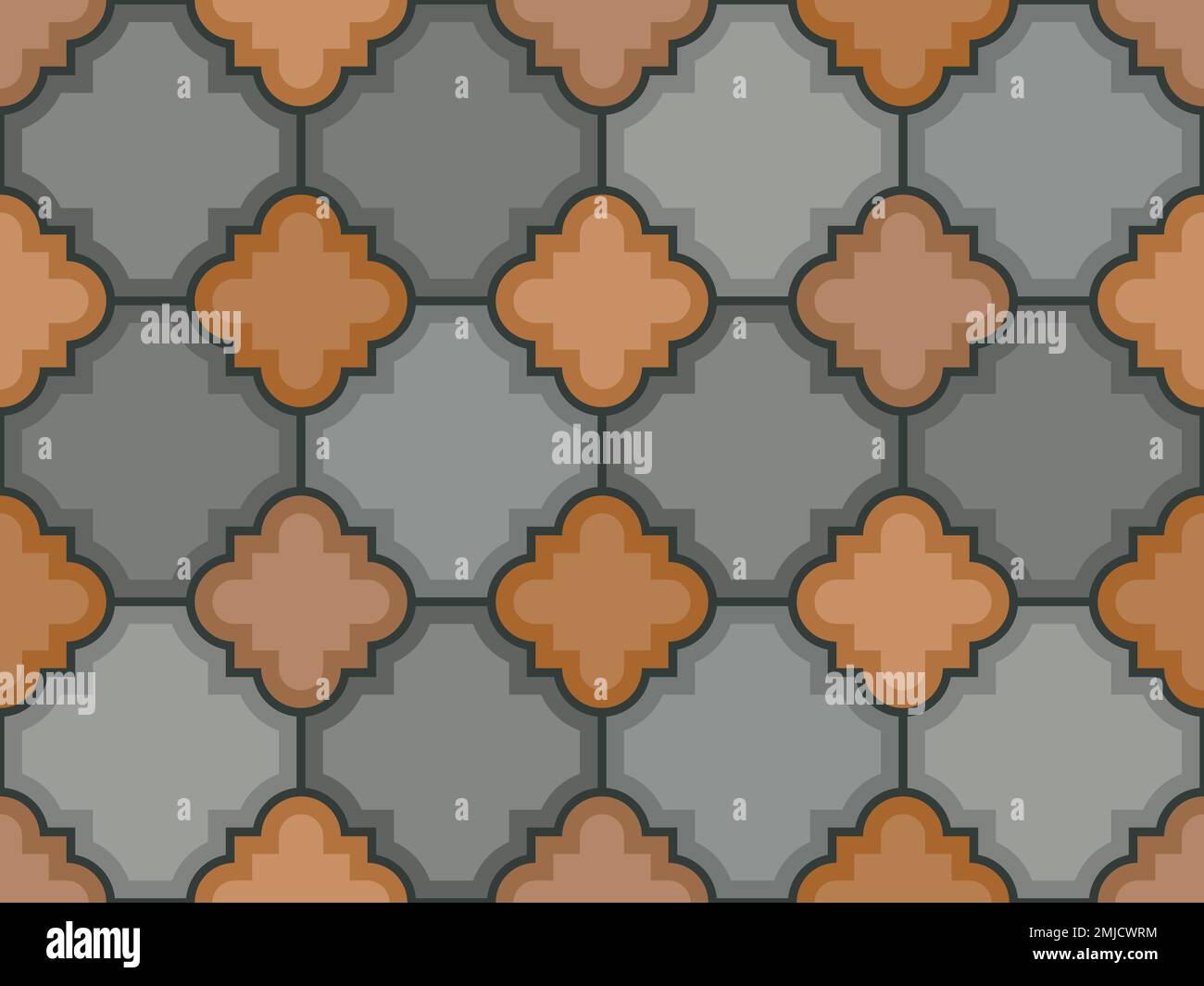 Stone pavement pattern. Seamless color floor tile Stock Vector Image ...