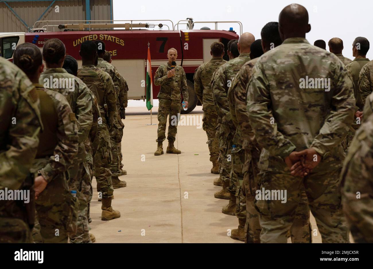 NIGERIEN AIR BASE 201, Niger - U.S. Air Force Maj. Gen. Derek France ...