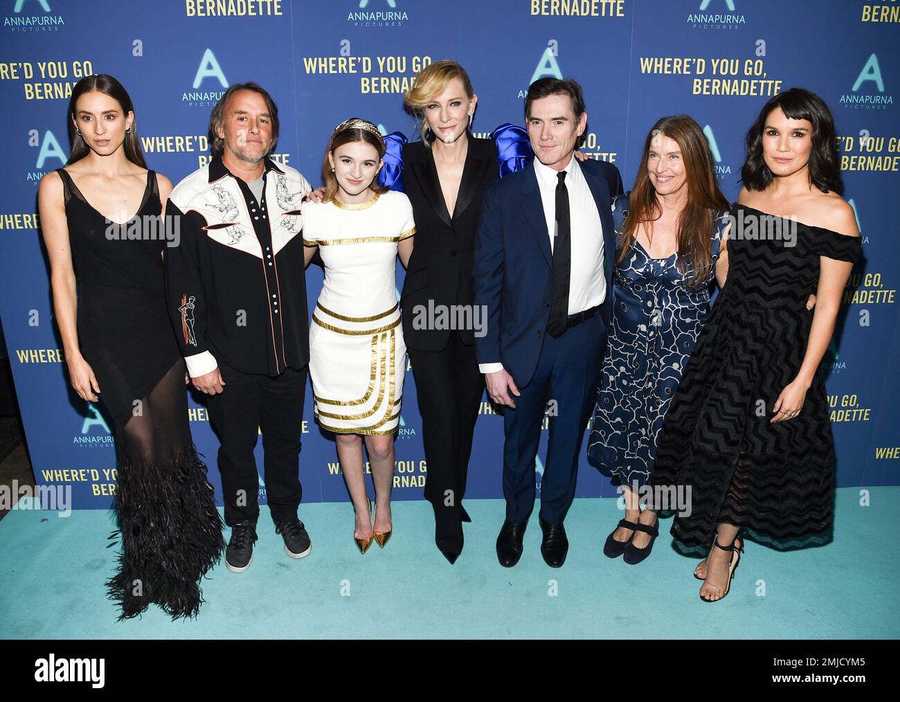 Actor Troian Bellisario, left, director Richard Linklater, actor Emma ...