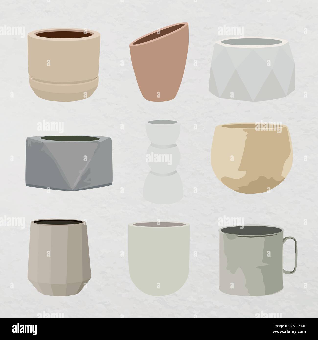 Ceramic plant pot vector illustration for indoor plant Stock Vector ...