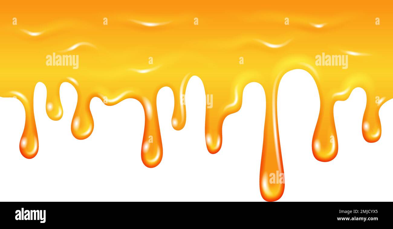 Dripping honey border flowing oil syrup hi-res stock photography and ...