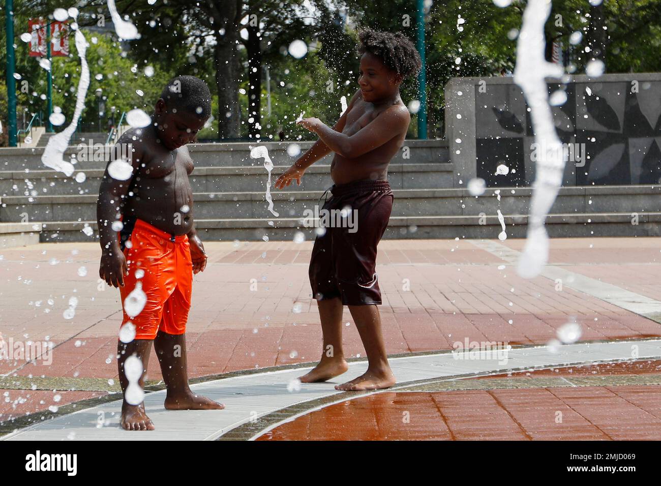 Kai Frazier and Chance Seawright, brothers visiting from Aiken, South ...