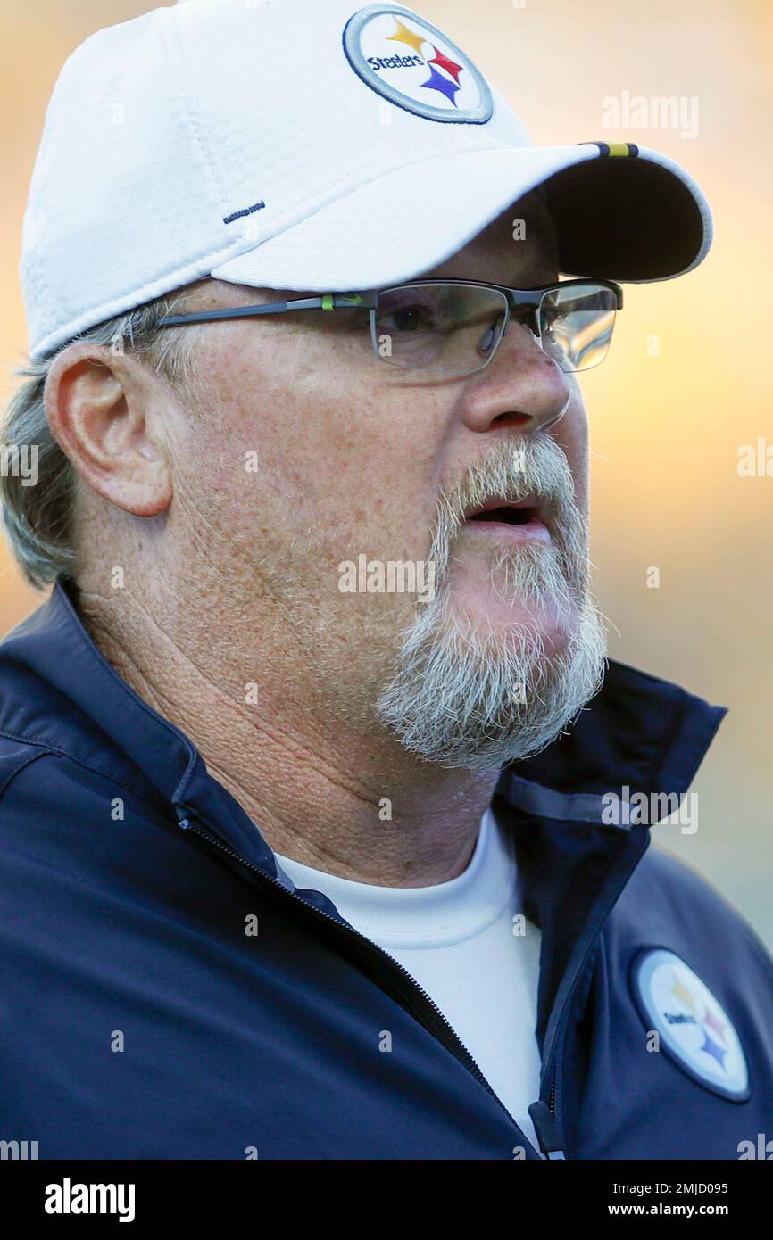 Pittsburgh Steelers offensive coordinator Randy Fichtner during warmups ...