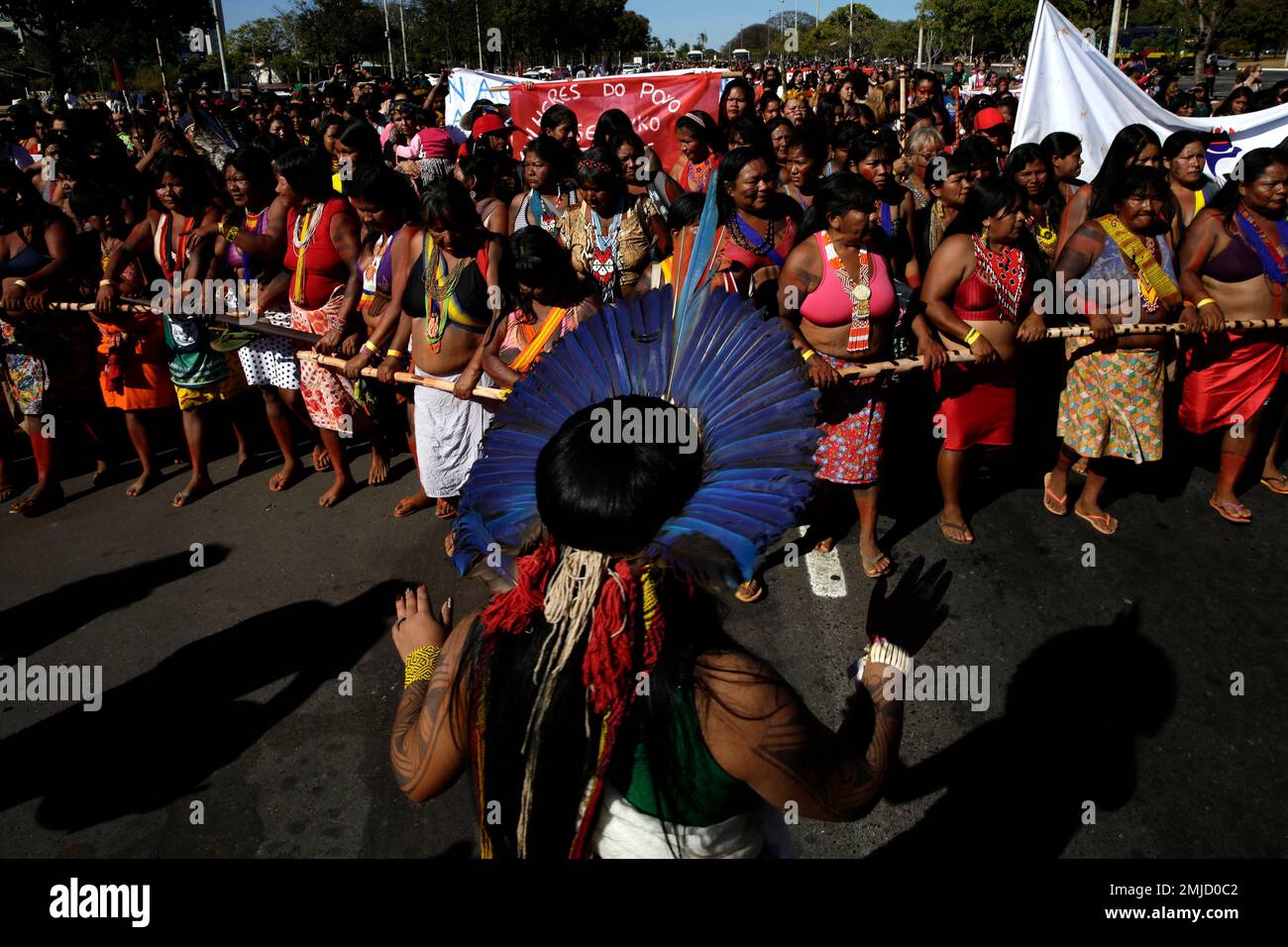 Indigenous women take part in the Indigenous Women's Health March, in ...