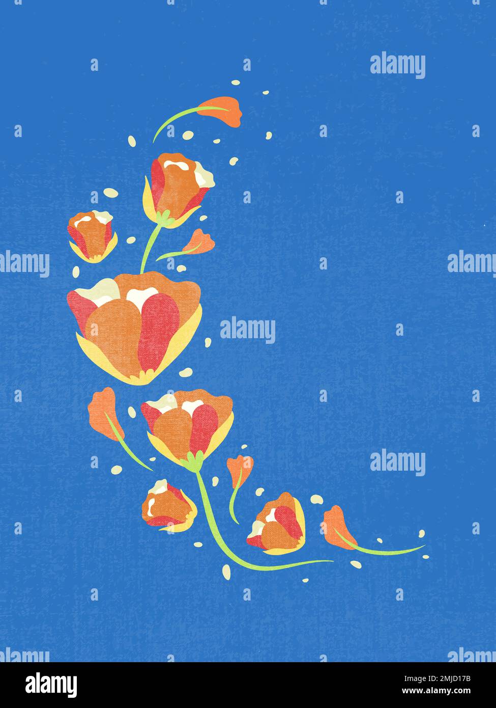 Colorful flower, flat design spring clipart vector illustration Stock ...