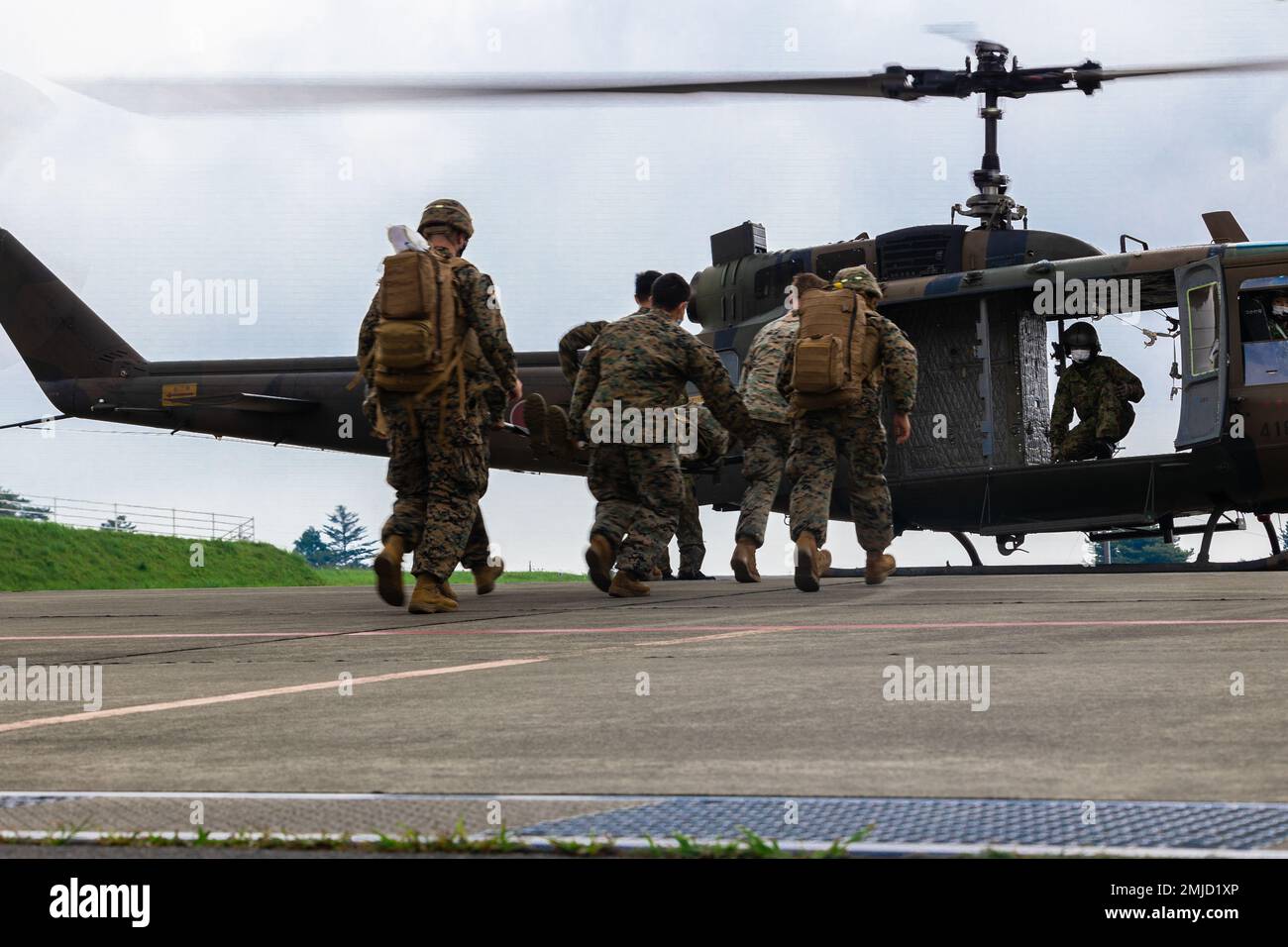 U.S. Navy Corpsmen with 3d Battalion, 12th Marines and members of the ...