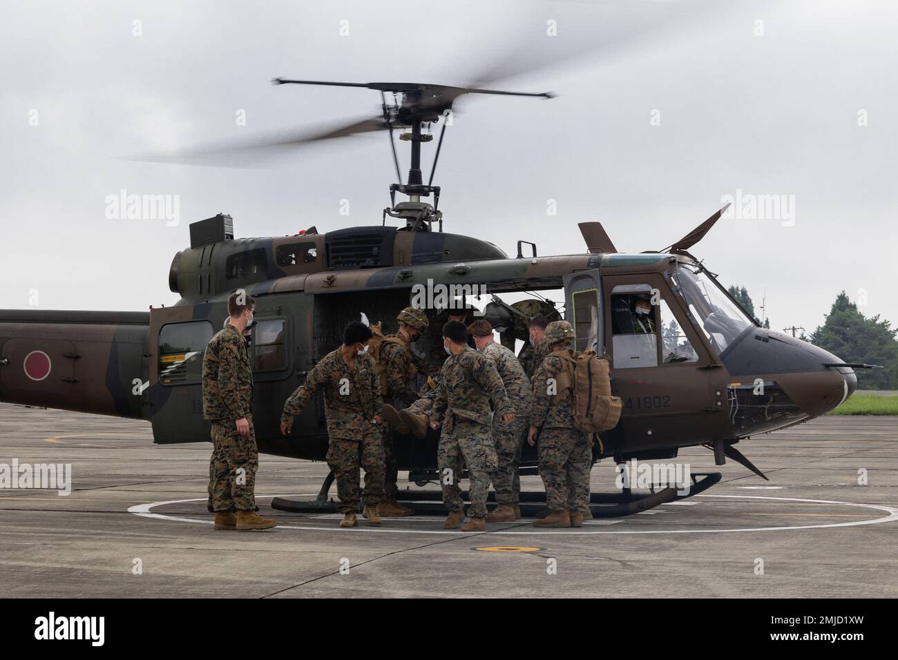 U.S. Navy Corpsmen with 3d Battalion, 12th Marines and members of the ...